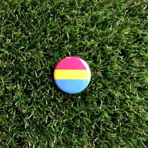 Pansexual Pride Flag Pin-back Button – Salix Intimates